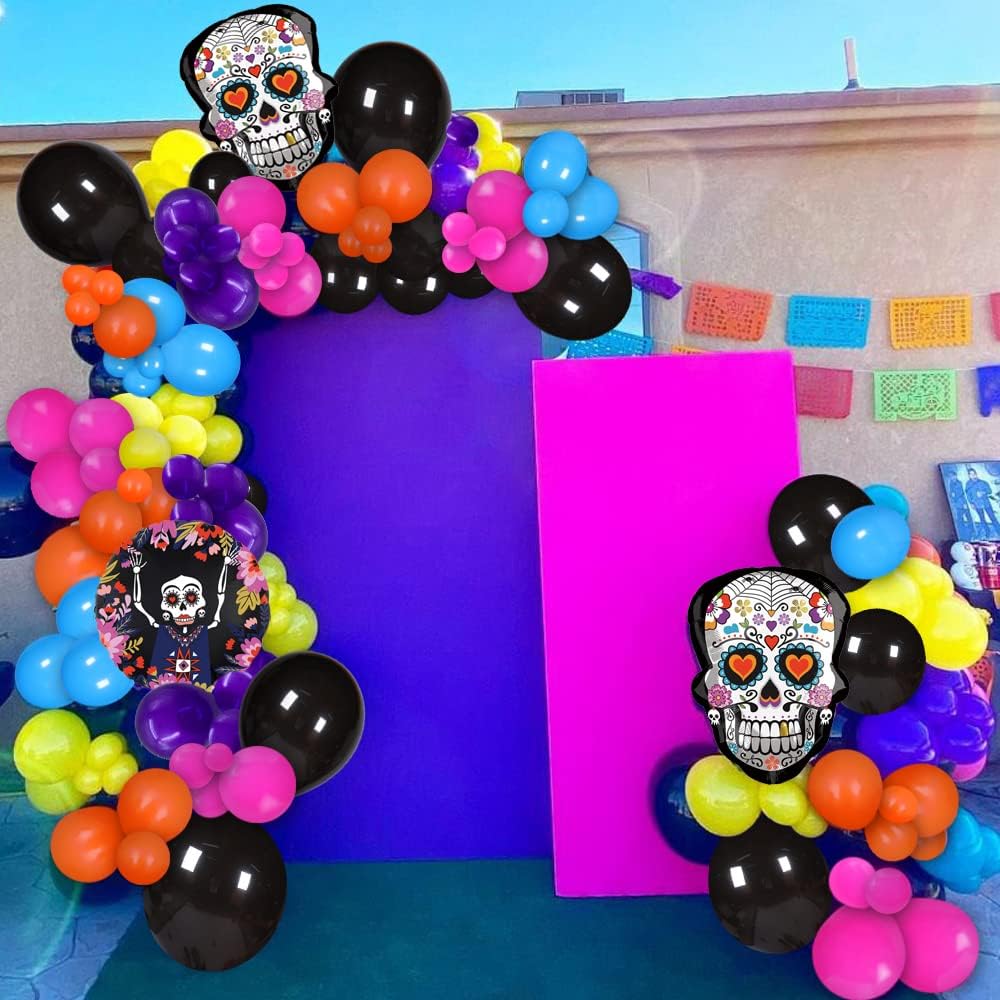Day of the Dead Sugar Skull Arch Garland – Balloonscharlotte