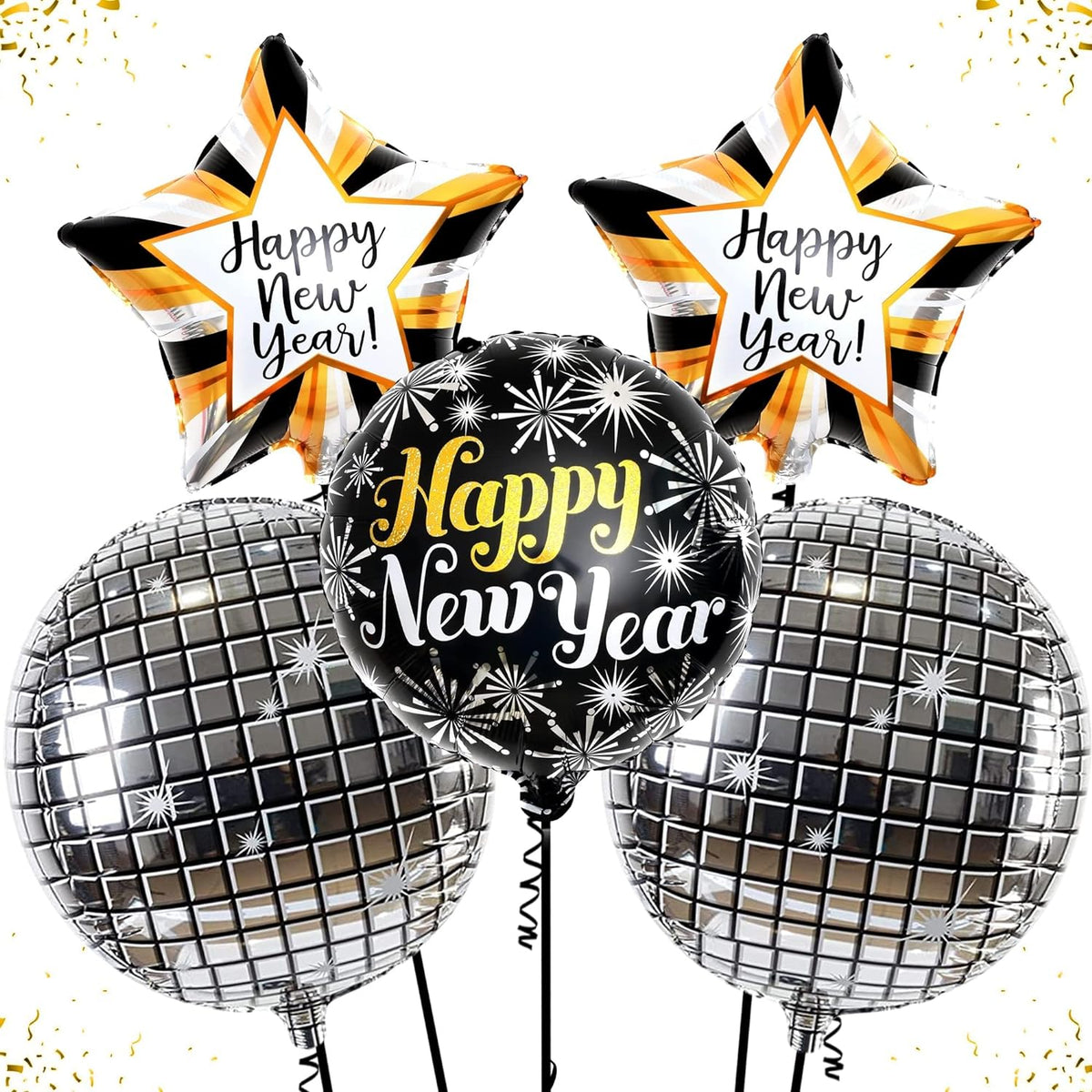 Happy New Year Disco Ball Decorating Package – Balloonscharlotte