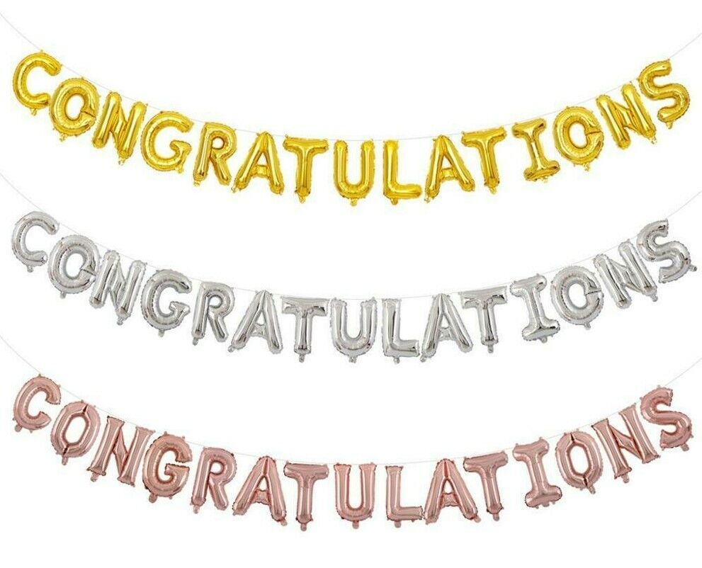 Congratulations Balloon Banner – Balloonscharlotte