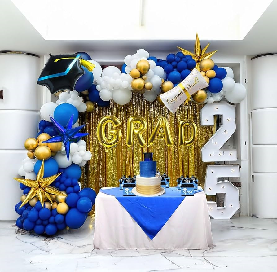 Graduation Balloon Backdrop photo booth set. – Balloonscharlotte