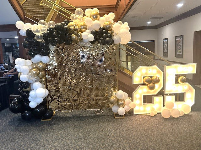 Shimmer Wall and Large Garland Set – Balloonscharlotte