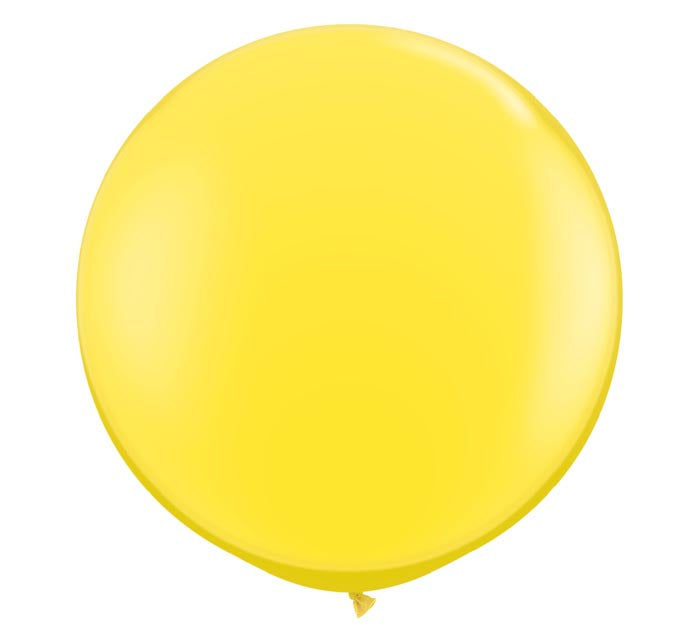 Large 3-foot Round Yellow Latex Balloon – Balloonscharlotte
